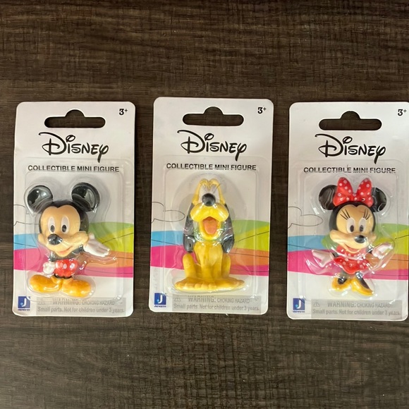 Disney | Toys | Disney Mickey Minnie Pluto Collectible Mini Figure Set ...